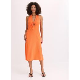 bonprix Jerseykleid mit Cutouts, orange
