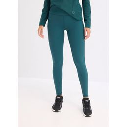 bonprix Komfort Sport-Leggings mit Handytasche schnelltrocknend, petrol, Gr.56/58 (3XL), Sport-Leggings mit hohem Bund und praktischer Handytasche, Quick Dry