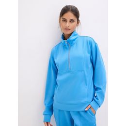 bonprix Sport-Jacke mit Stehkragen, blau