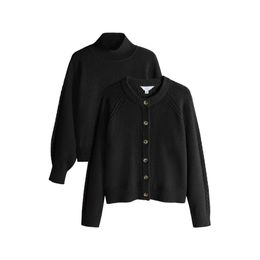 The Set Strickjacke Damen Gr&ouml;&szlig;e XL schwarz