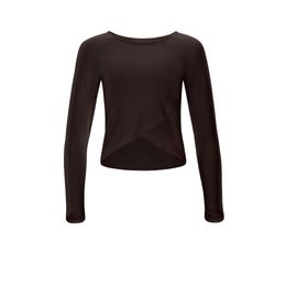 WINSHAPE Funktionsshirt 'AET131LS' Damen Gr&ouml;&szlig;e XS schoko