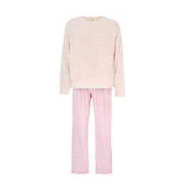 Dagi Pajamas Damen Gr&ouml;&szlig;e M ecru / pink Winterkleid
