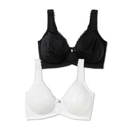 sheego BH Damen Gr&ouml;&szlig;e 95 schwarz / wei&szlig;
