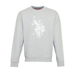 U.S. Polo Assn. Sweatshirt Herren Gr&ouml;&szlig;e XXXL graumeliert / wei&szlig;
