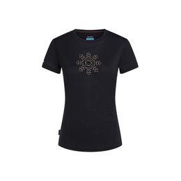 Icebreaker T-Shirt 'Sphere' Damen Gr&ouml;&szlig;e XL hellbeige / schwarz