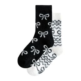 next Socken Damen Gr&ouml;&szlig;e 36/41 schwarz / wei&szlig;