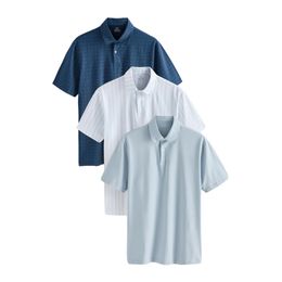 next Poloshirt Herren Gr&ouml;&szlig;e XXXL navy / hellblau