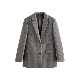 Laura Ashley Blazer Damen Gr&ouml;&szlig;e 36 marine / braun / grau