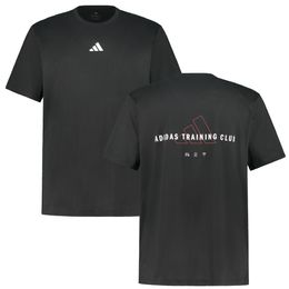Gro&szlig;e Gr&ouml;&szlig;en Adidas Climacool T-Shirt mit R&uuml;ckenprint, atmungsaktiv Farbe schwarz Gr&ouml;&szlig;e: XXL