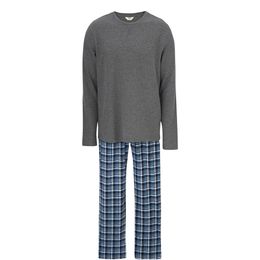 Dagi Pyjama Herren Gr&ouml;&szlig;e S blau / anthrazit / wei&szlig;