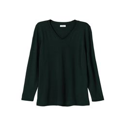 sheego Pullover Damen Gr&ouml;&szlig;e XL dunkelgr&uuml;n