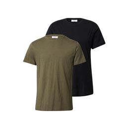 DAN FOX APPAREL T-Shirts 'Piet' Herren Gr&ouml;&szlig;e XXL gr&uuml;n / schwarz