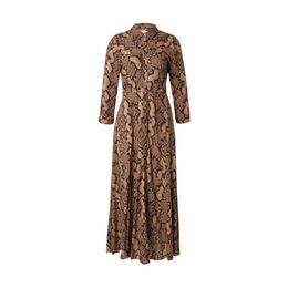 Y.A.S YAS Kleid 'YASSAVANNA' Damen Gr&ouml;&szlig;e 44 braun / schwarz Winterkleid