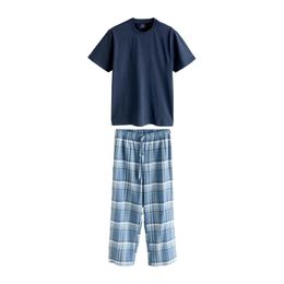 next Pyjama lang Herren Gr&ouml;&szlig;e M blau / navy / wei&szlig;