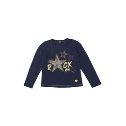 Koroshi Shirt M&auml;dchen Gr&ouml;&szlig;e 140 navy / hellgelb