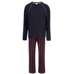 Dagi Pyjama Herren Gr&ouml;&szlig;e L navy / rot / wei&szlig;