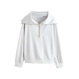 next Sweatshirt Damen Gr&ouml;&szlig;e M graumeliert