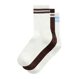 next Socken Damen Gr&ouml;&szlig;e 36/41 hellblau / schoko / wei&szlig;