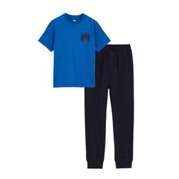 WE Fashion Schlafanzug Jungen Gr&ouml;&szlig;e 98/104 blau / marine