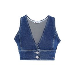 Tommy Jeans Top Damen Gr&ouml;&szlig;e M blue denim