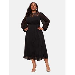 Friends Like These Kleid 'Lace Yoke' Damen Gr&ouml;&szlig;e 52 schwarz Winterkleid