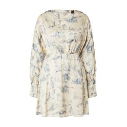 Stefanel Kleid Damen Gr&ouml;&szlig;e 40 beige / navy Sommerkleid