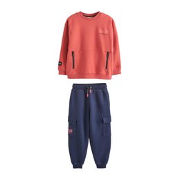 Baker By Ted Baker Set: Sweatshirt und Jogginghose Jungen Gr&ouml;&szlig;e 134 navy / hummer