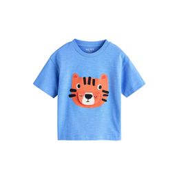 next T-Shirt Jungen Gr&ouml;&szlig;e 68 blaumeliert / hummer / schwarz / wei&szlig;