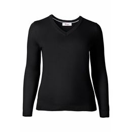 sheego Pullover Damen Gr&ouml;&szlig;e L schwarz