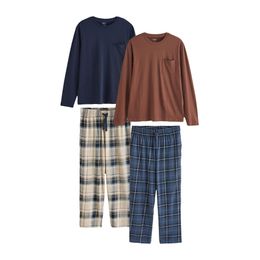 next Pyjama Herren Gr&ouml;&szlig;e XXL navy / braun