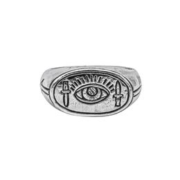 Haze&Glory Haze&glory Ring 'Evil Eye' Herren Gr&ouml;&szlig;e 66 silber