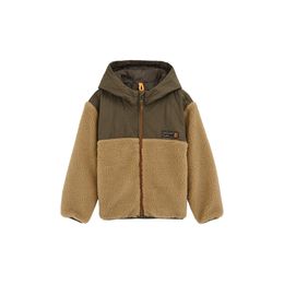 WE Fashion Jacke Jungen Gr&ouml;&szlig;e 98/104 hellbraun / khaki / orange / schwarz
