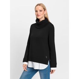 Heine Pullover Damen Gr&ouml;&szlig;e L schwarz / wei&szlig;
