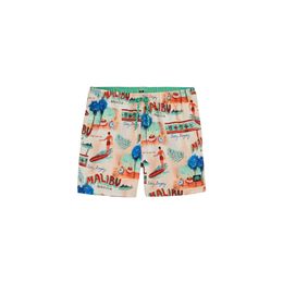 WE Fashion Badehose Jungen Gr&ouml;&szlig;e 110/116 beige / blau / mint / rot