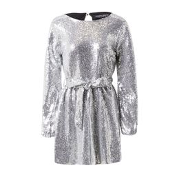 Dorothy Perkins Kleid Damen Gr&ouml;&szlig;e 38 silber Winterkleid