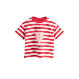 next T-Shirt M&auml;dchen Gr&ouml;&szlig;e 74 rosa / rot / schwarz / wei&szlig;