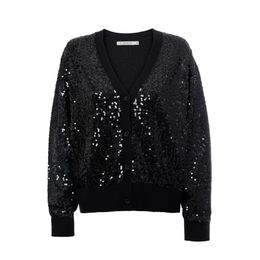 TATUUM Strickjacke 'Gloss' Damen Gr&ouml;&szlig;e XXXL schwarz