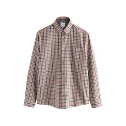 next Button Up Shirt male size 5XL Light grey / Dark green / Orange / Pastel red