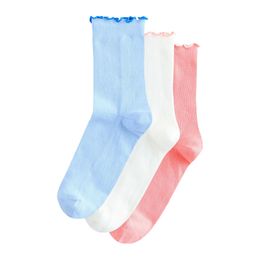 next Socken Damen Gr&ouml;&szlig;e One Size blau / koralle / naturwei&szlig;