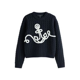 next Pullover Damen Gr&ouml;&szlig;e S/M navy / wei&szlig;