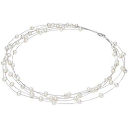 Valero Pearls Kette Damen Gr&ouml;&szlig;e One Size silber / perlwei&szlig;