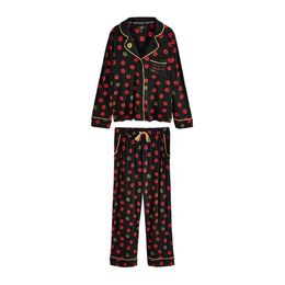 Rockett St George Pyjama Damen Gr&ouml;&szlig;e L knallrot / schwarz Winterkleid