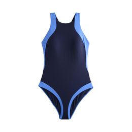 next Badeanzug Damen Gr&ouml;&szlig;e XXL navy / himmelblau