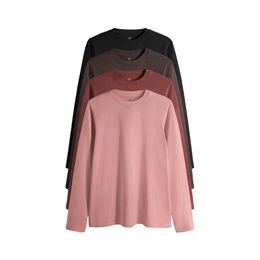 The Set Shirt Damen Gr&ouml;&szlig;e XS schoko / ros&eacute; / bordeaux / schwarz