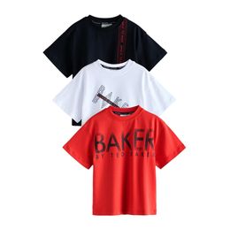Baker By Ted Baker T-Shirt Jungen Gr&ouml;&szlig;e 152 rot / schwarz / wei&szlig;