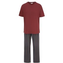Dagi Pyjama Herren Gr&ouml;&szlig;e XXL blau / dunkelgrau / bordeaux
