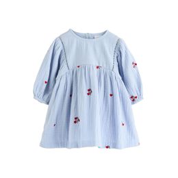 next Kleid M&auml;dchen Gr&ouml;&szlig;e 56 pastellblau / dunkelgr&uuml;n / rot