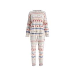 Dagi Pyjama Damen Gr&ouml;&szlig;e S enzian / mint / ros&eacute; / rot Winterkleid