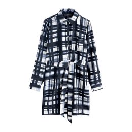 next Kleid Damen Gr&ouml;&szlig;e 42 grau / schwarz / wei&szlig; Sommerkleid