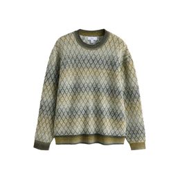 next Pullover Herren Gr&ouml;&szlig;e S gelb / khaki / wei&szlig;